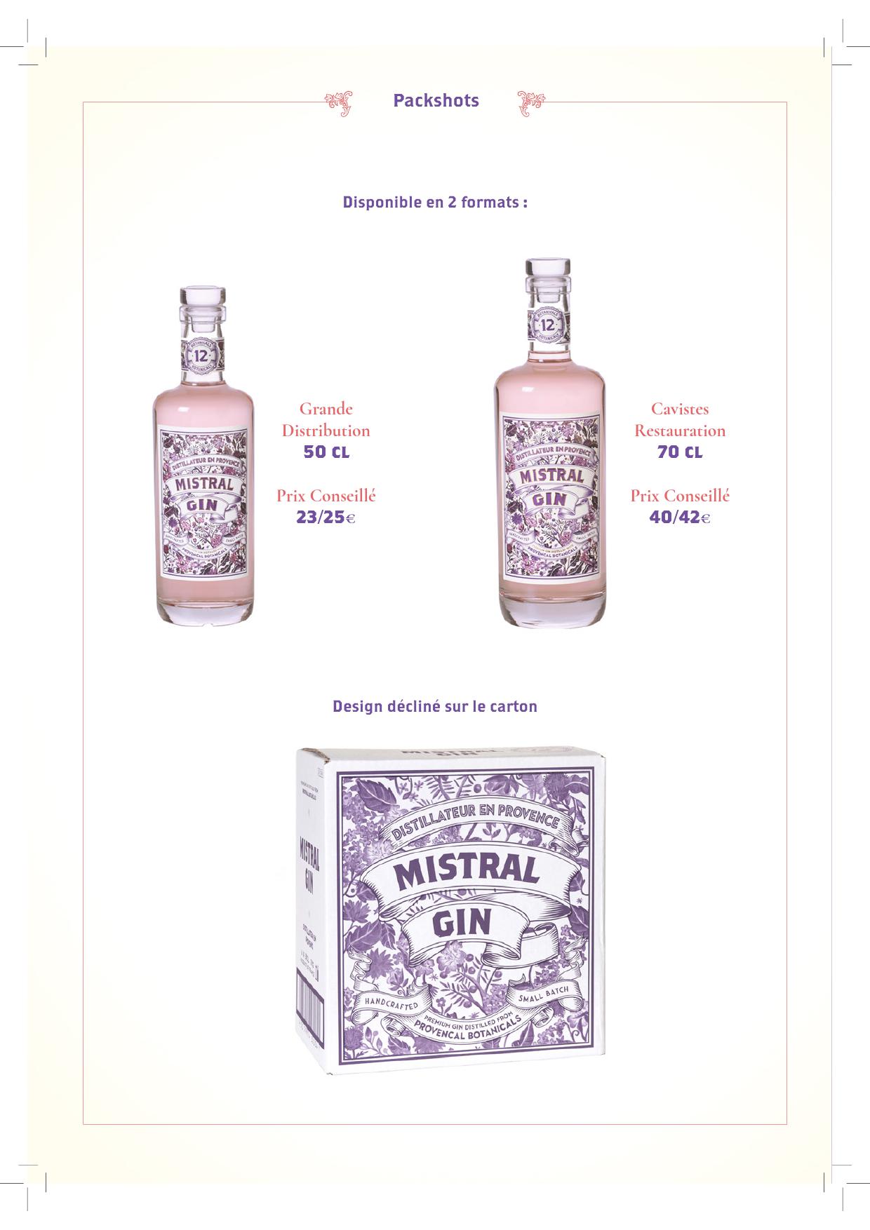 TARIFS - GIN MISTRAL