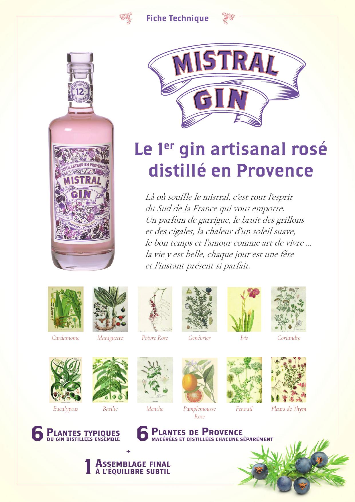 TARIFS - GIN MISTRAL