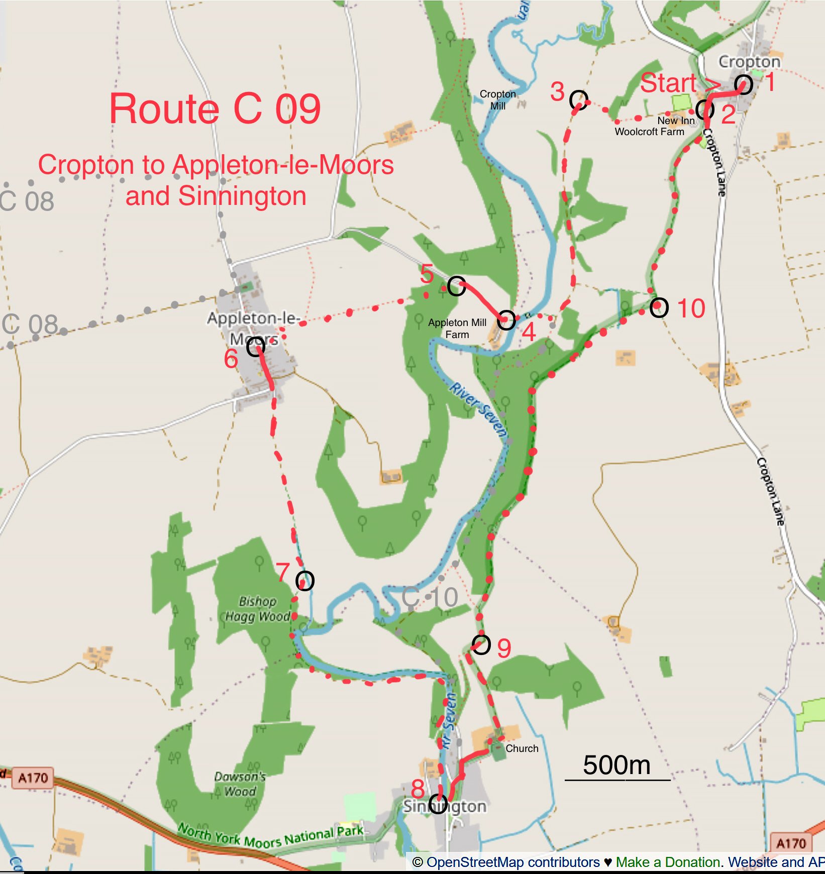 Peter's Walks in Yorkshire countryside