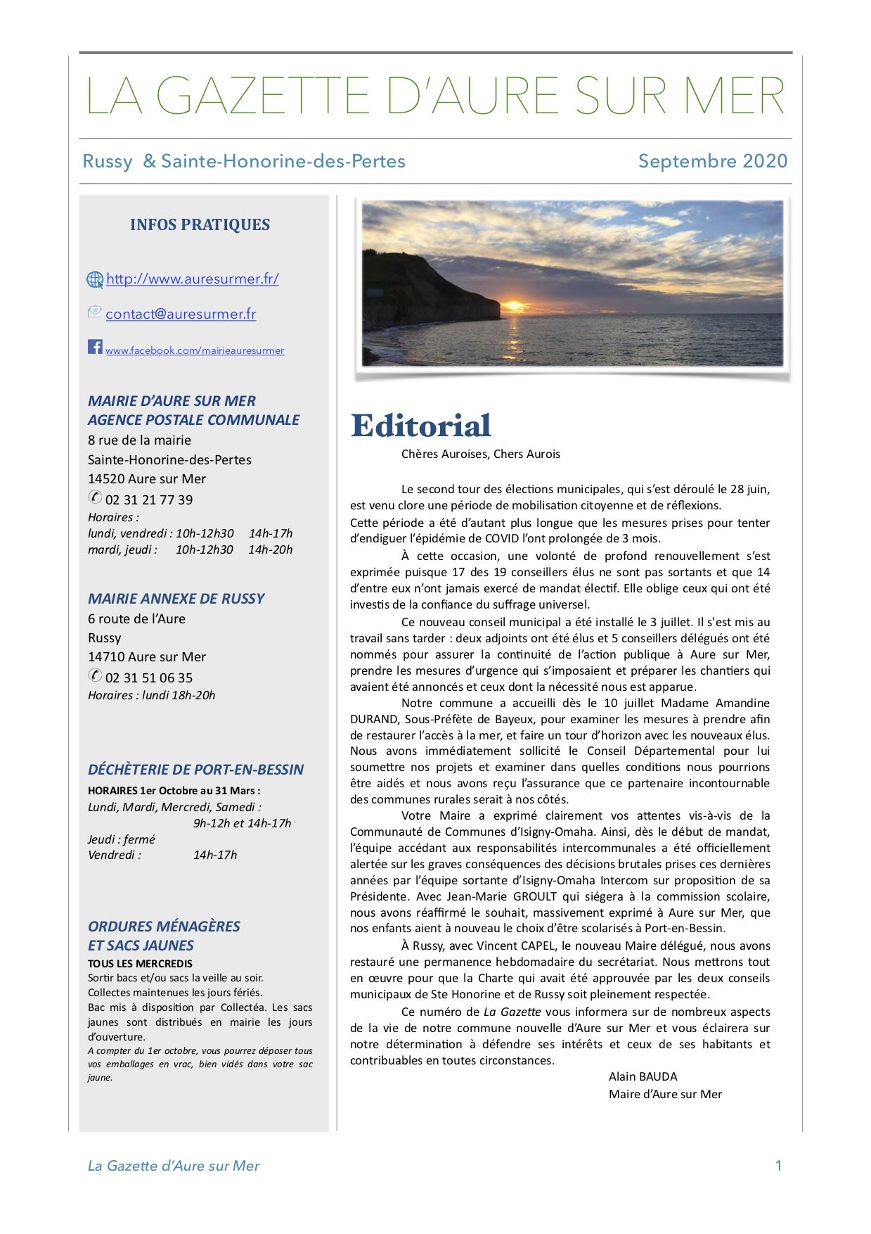 Aure sur Mer - Site officiel de la commune