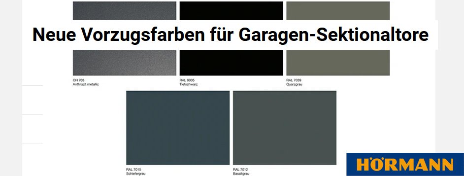 Neue, exquisite Trendfarben bei Hörmann