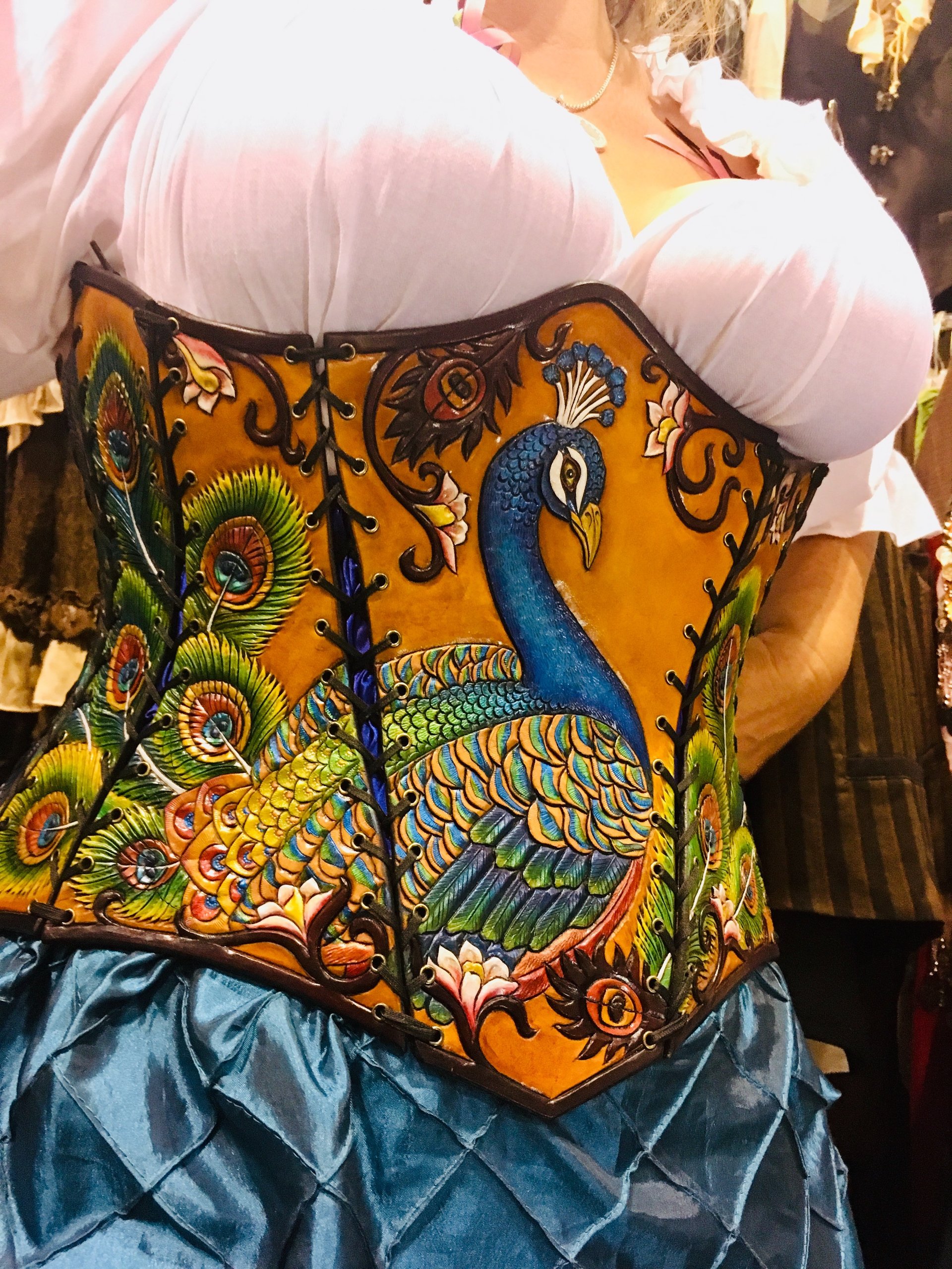 Royal Peacock Corset