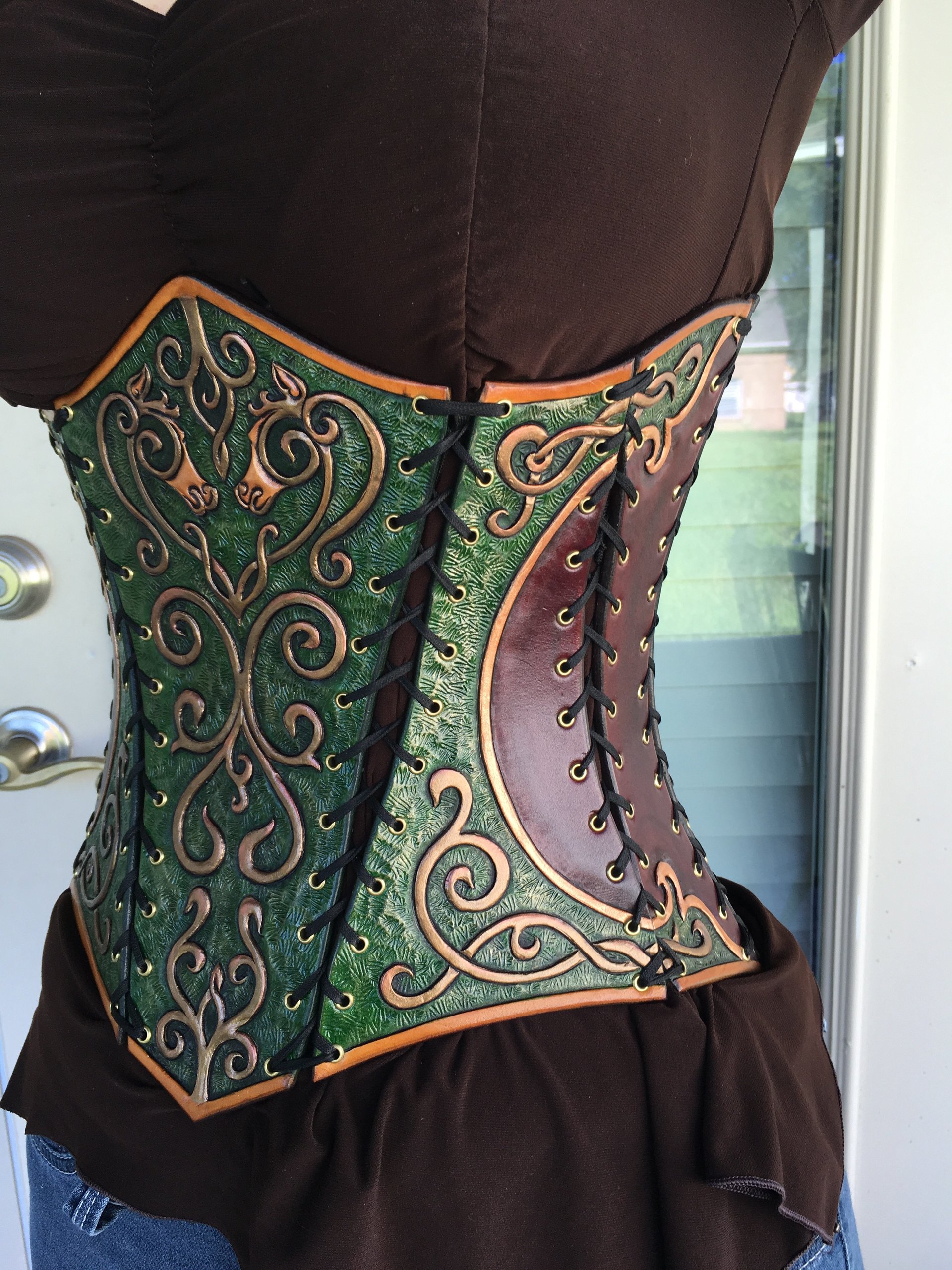 Celtic Horse Swirl Corset