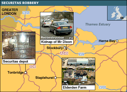 A pictorial list of a number of high profile UK crimes