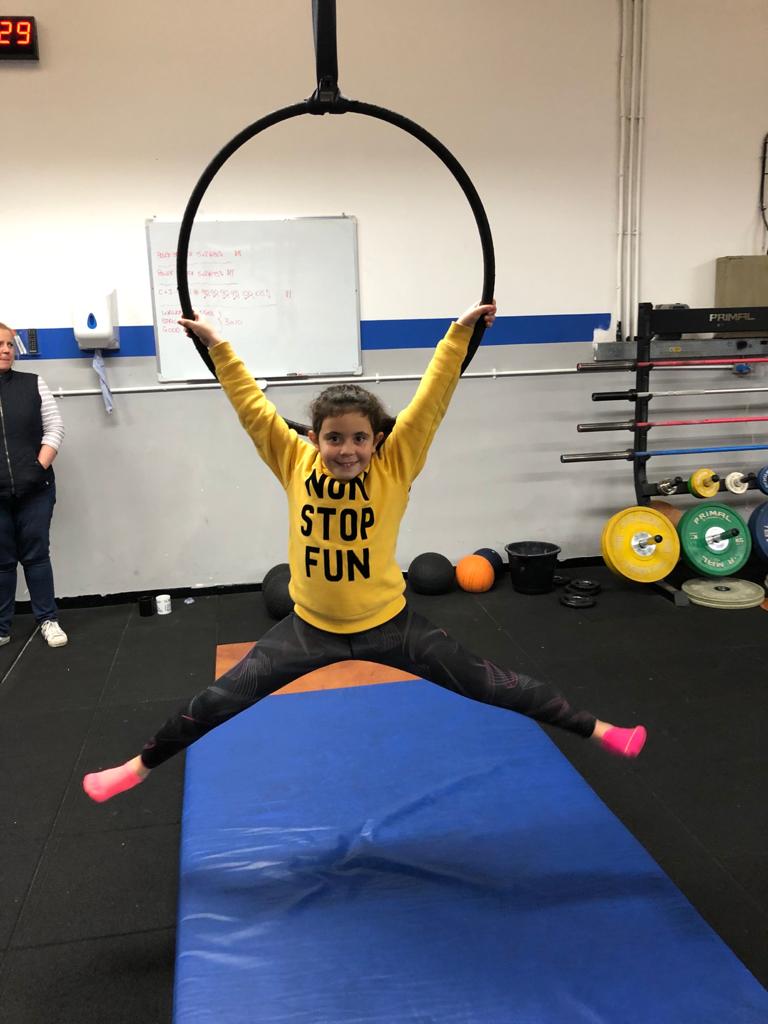 Aerial fitness classes for children and adults