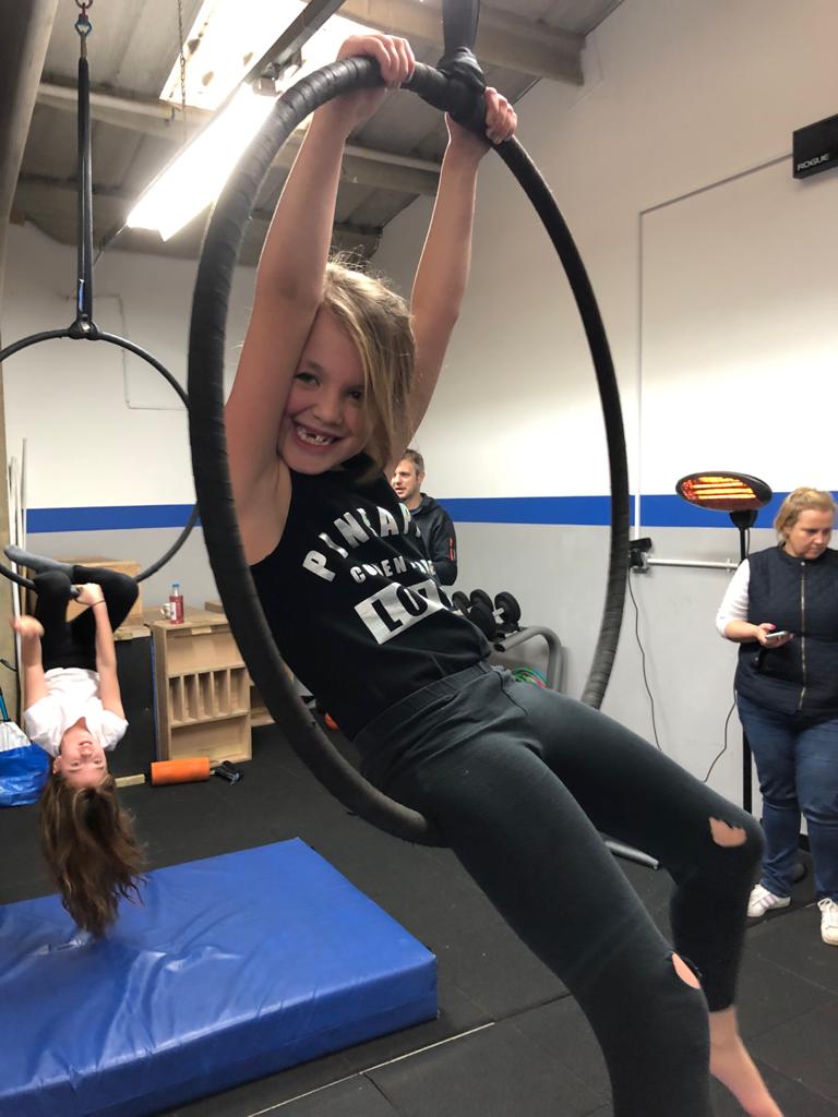 Aerial fitness classes for children and adults