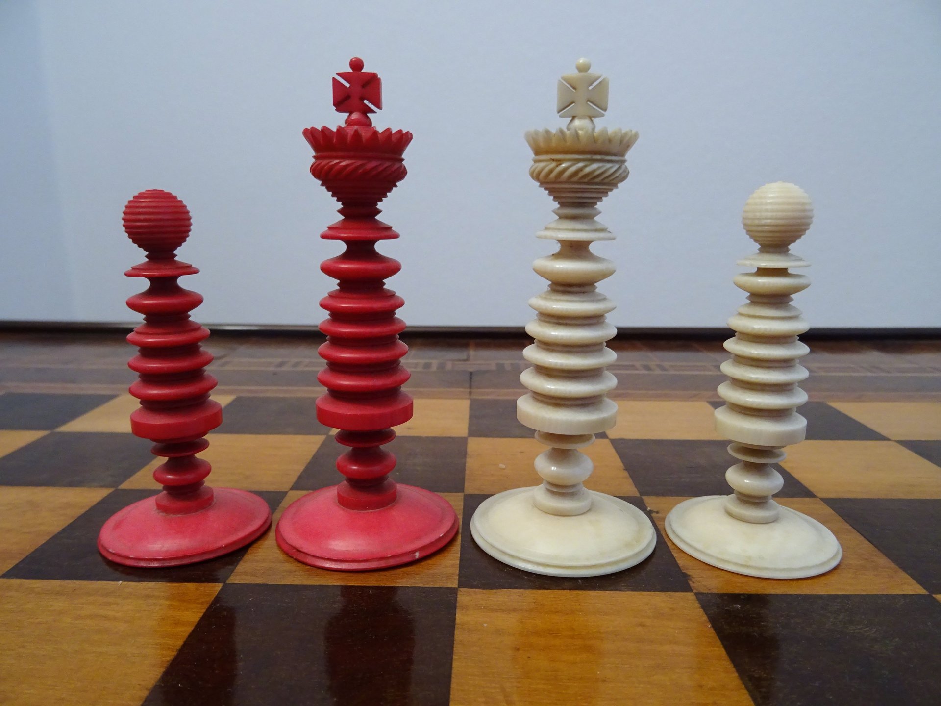 English Ivory Chess Set, Thomas Lund, ca. 1820-1850
