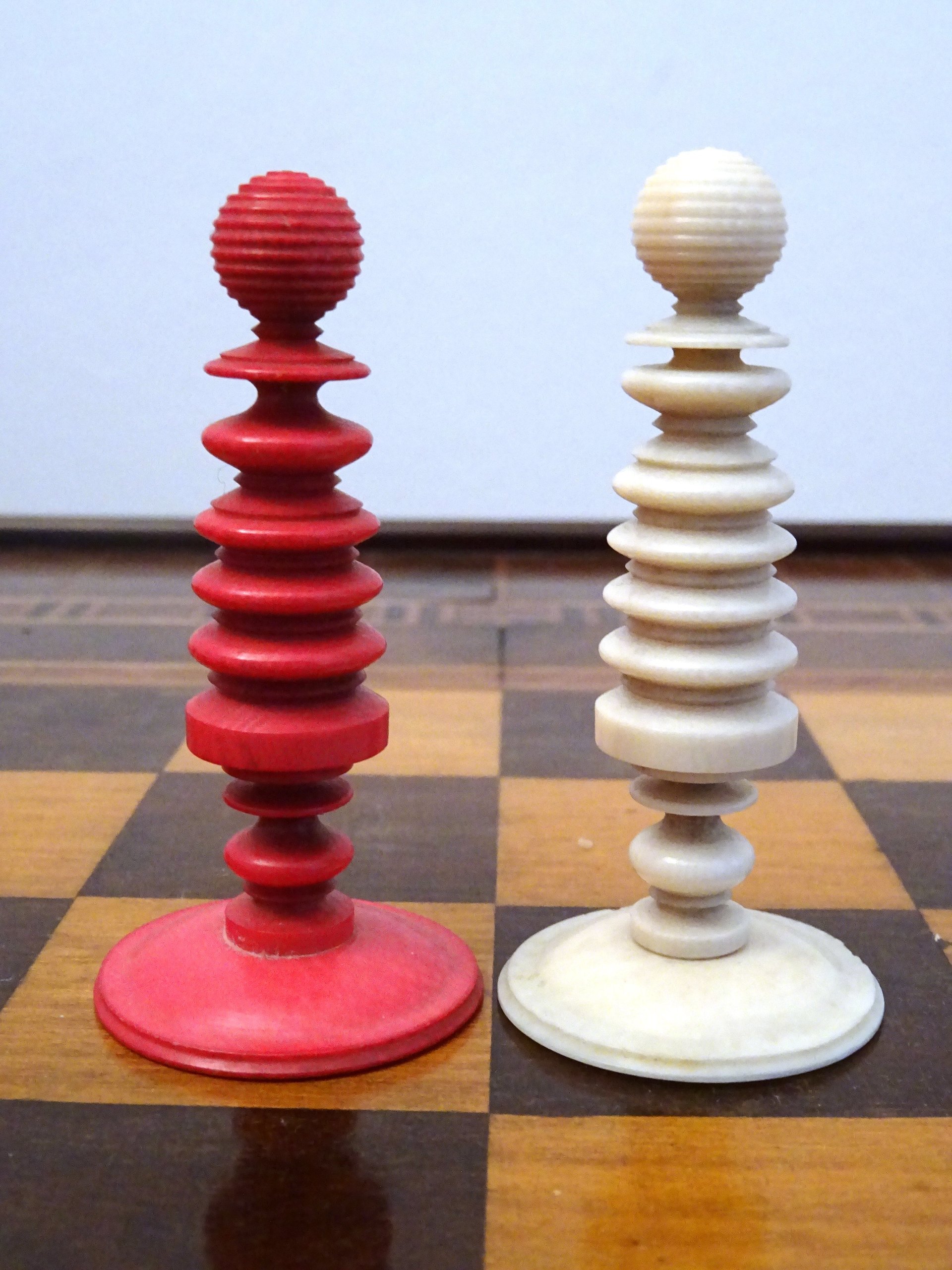 English Ivory Chess Set, Thomas Lund, ca. 1820-1850