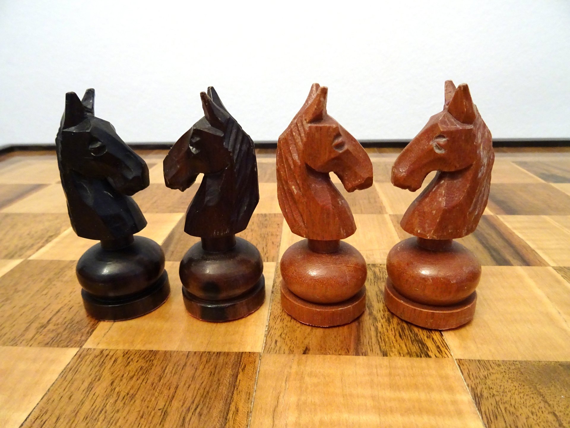 Philippine Staunton Chess Set, Club Size (4.5"), ca. 1950-1970