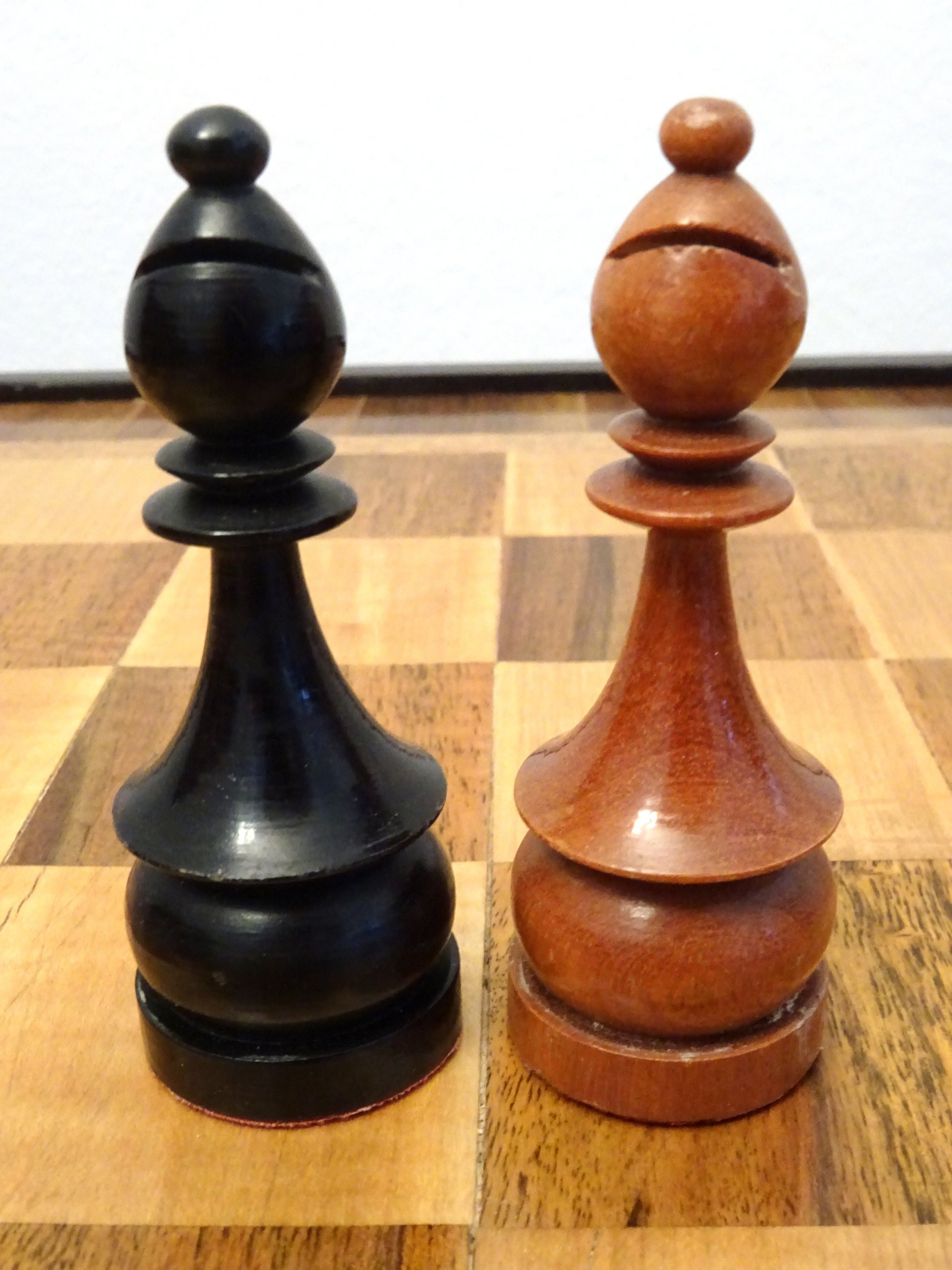 Philippine Staunton Chess Set, Club Size (4.5"), ca. 1950-1970