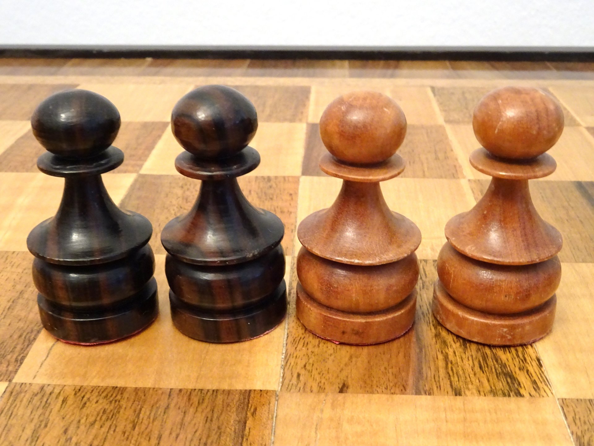 Philippine Staunton Chess Set, Club Size (4.5"), ca. 1950-1970