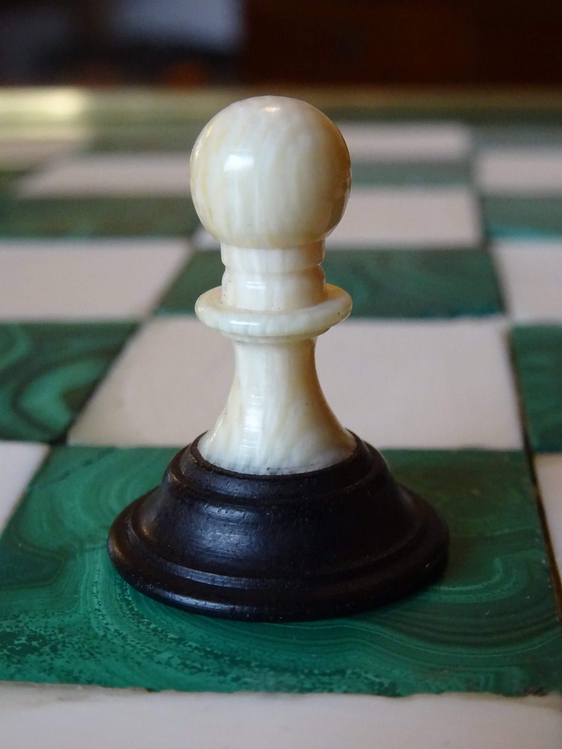 Indian Ebony and Ivory Chess Set, ca. 1900