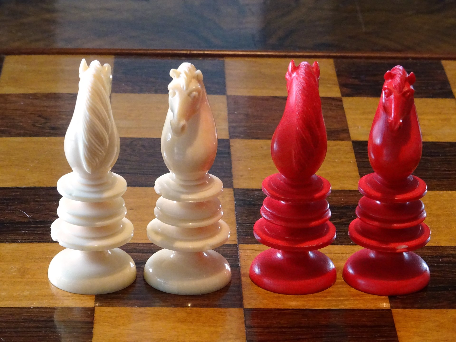 English Ivory Chess Set, "St. George" Pattern, Calvert, ca. 1830
