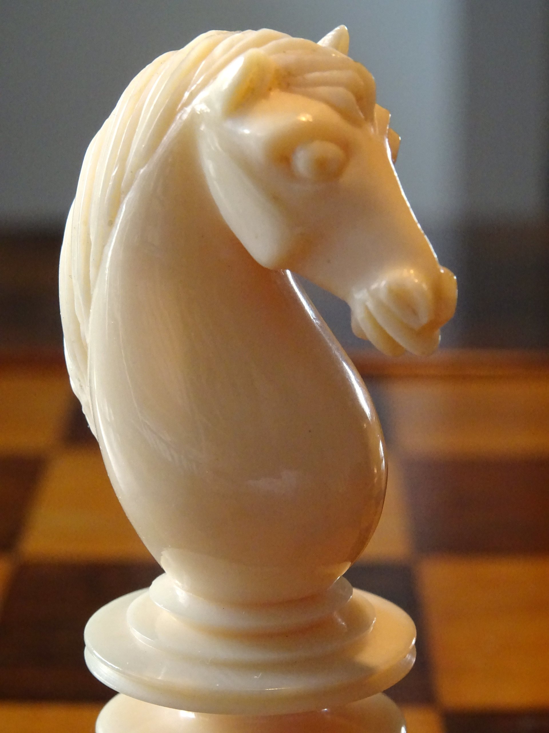 English Ivory Chess Set, "St. George" Pattern, Calvert, ca. 1830