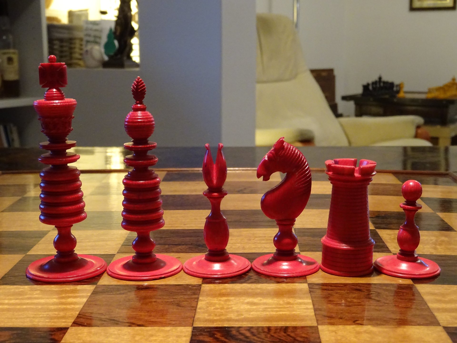 English Ivory Chess Set, Calvert, ca. 1800-1820