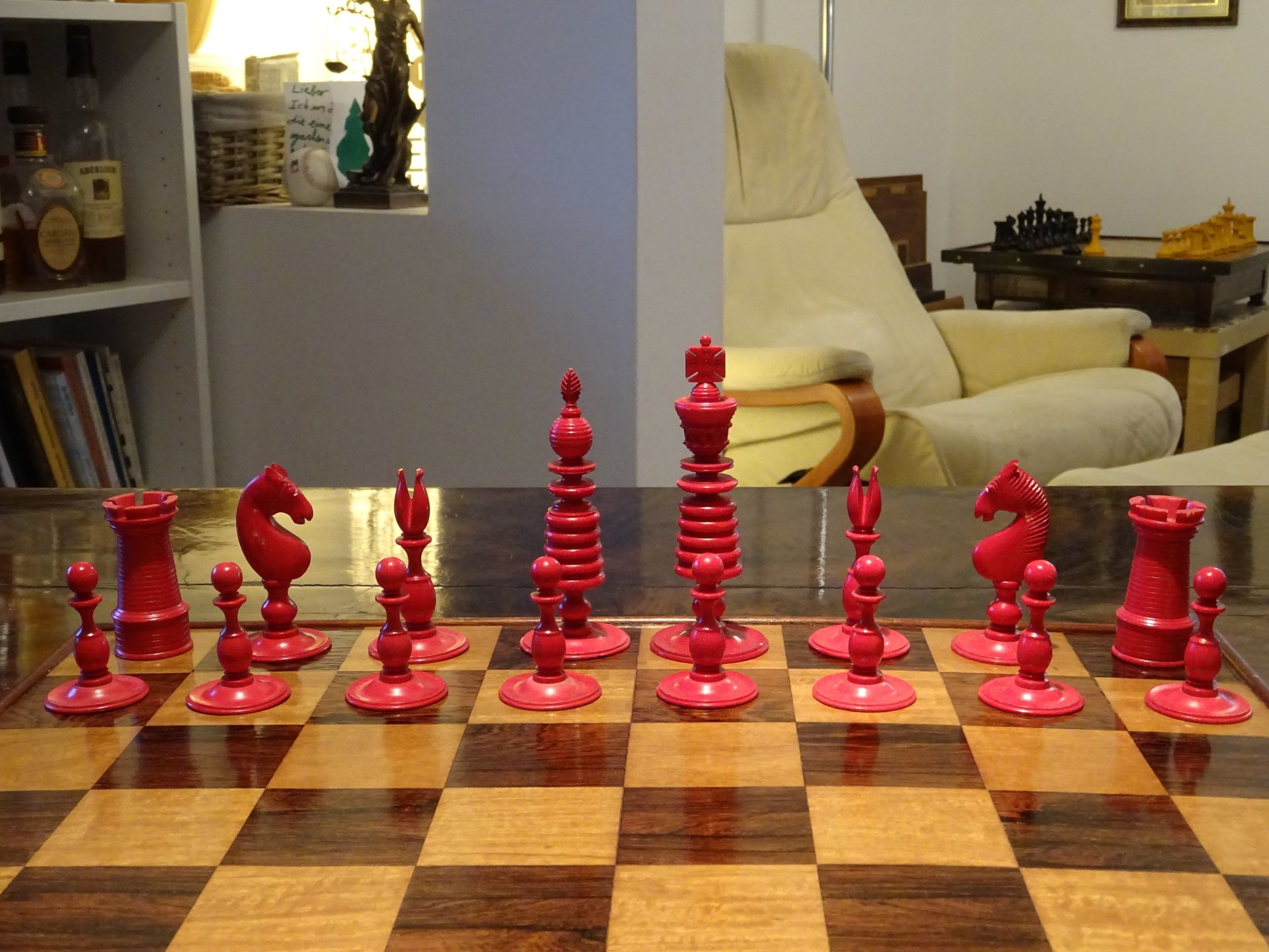 English Ivory Chess Set, Calvert, ca. 1800-1820