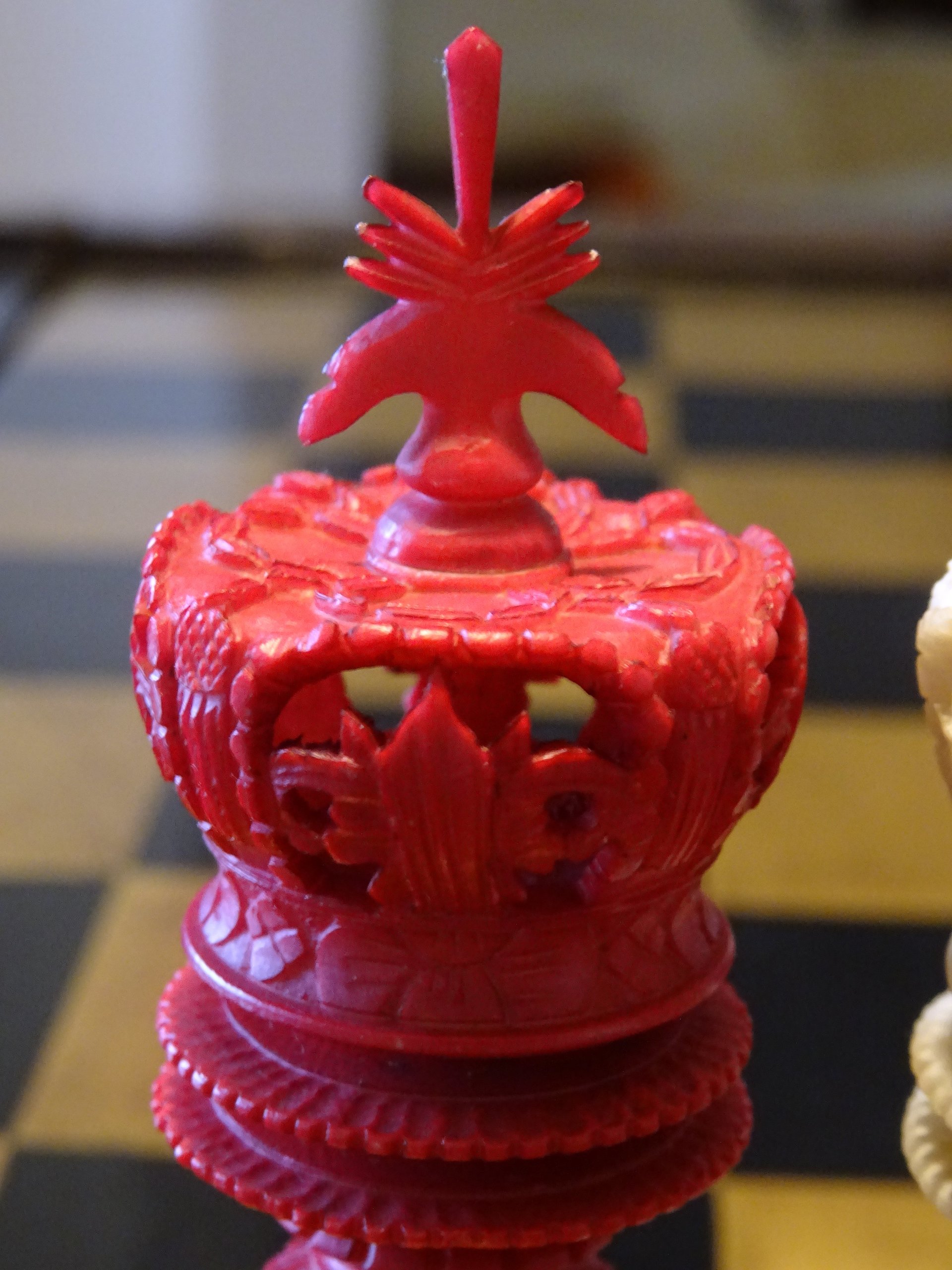 Cantonese Export "Burmese" Ivory Chess Set, ca. 1820-1850