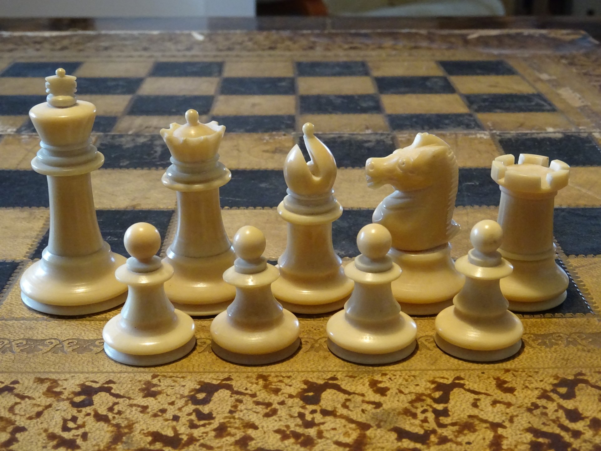 Tagua Nut Staunton Chess Set, late 19th / early 20th century