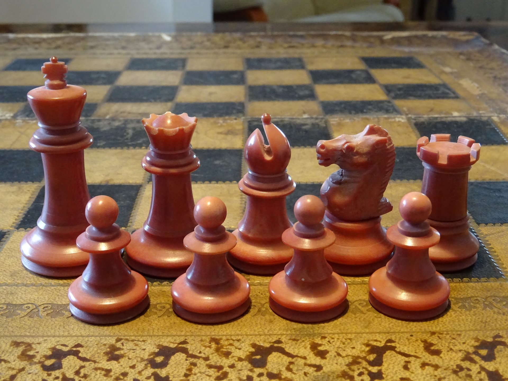 Tagua Nut Staunton Chess Set, late 19th / early 20th century