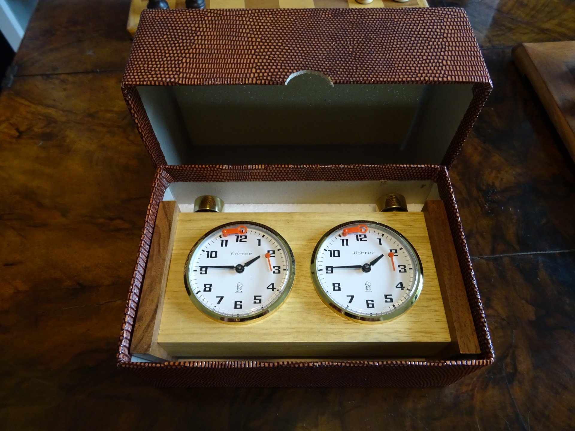 Fichter Chess Clock, Germany, 1950-1976