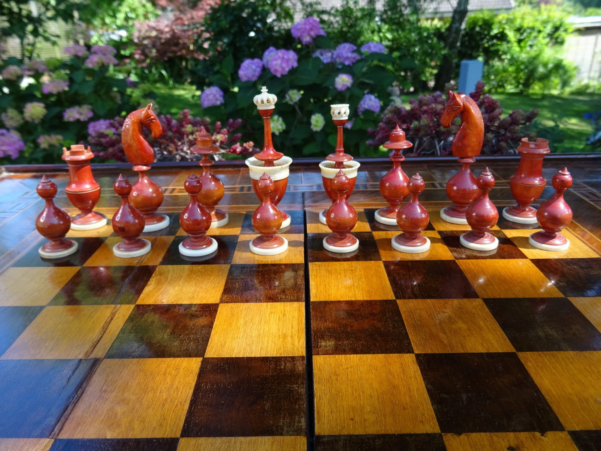 French Lyon Chess Set, ca. 1780-1820