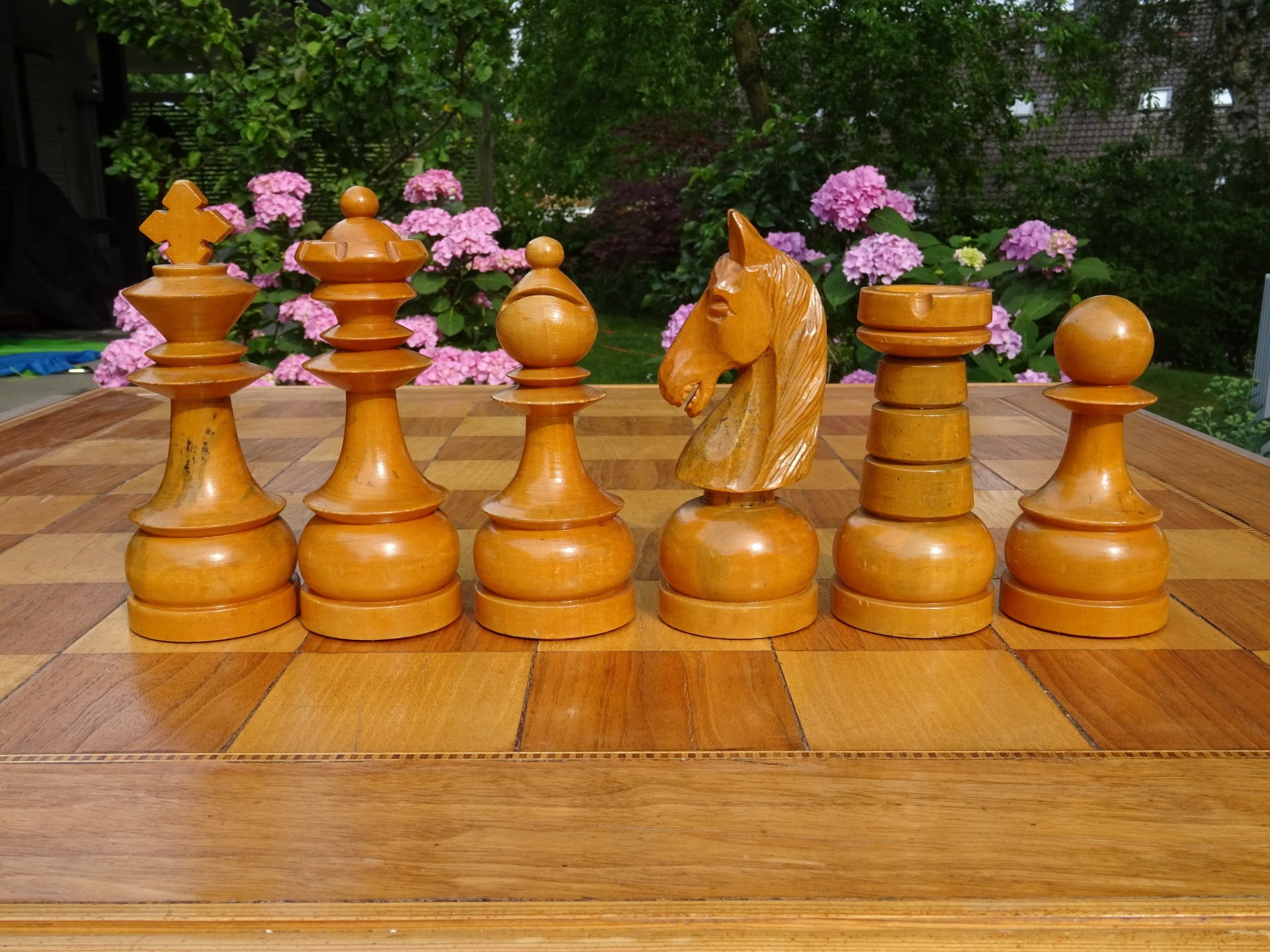 Philippine Staunton Chess Set, Oversize (7"), ca. 1930-1970
