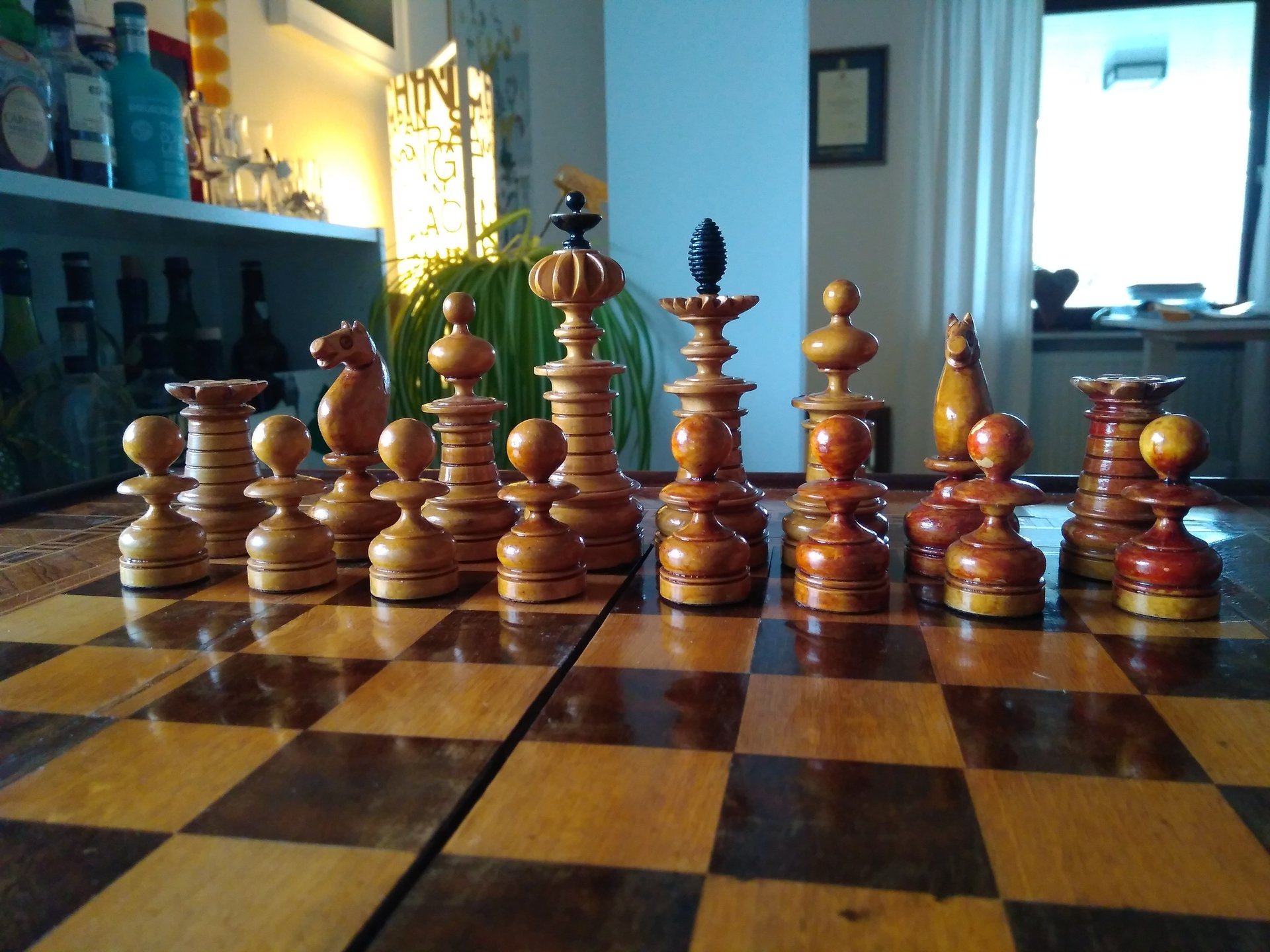 Russian Tsarist Chess Set, Club Size, ca. 1890-1900
