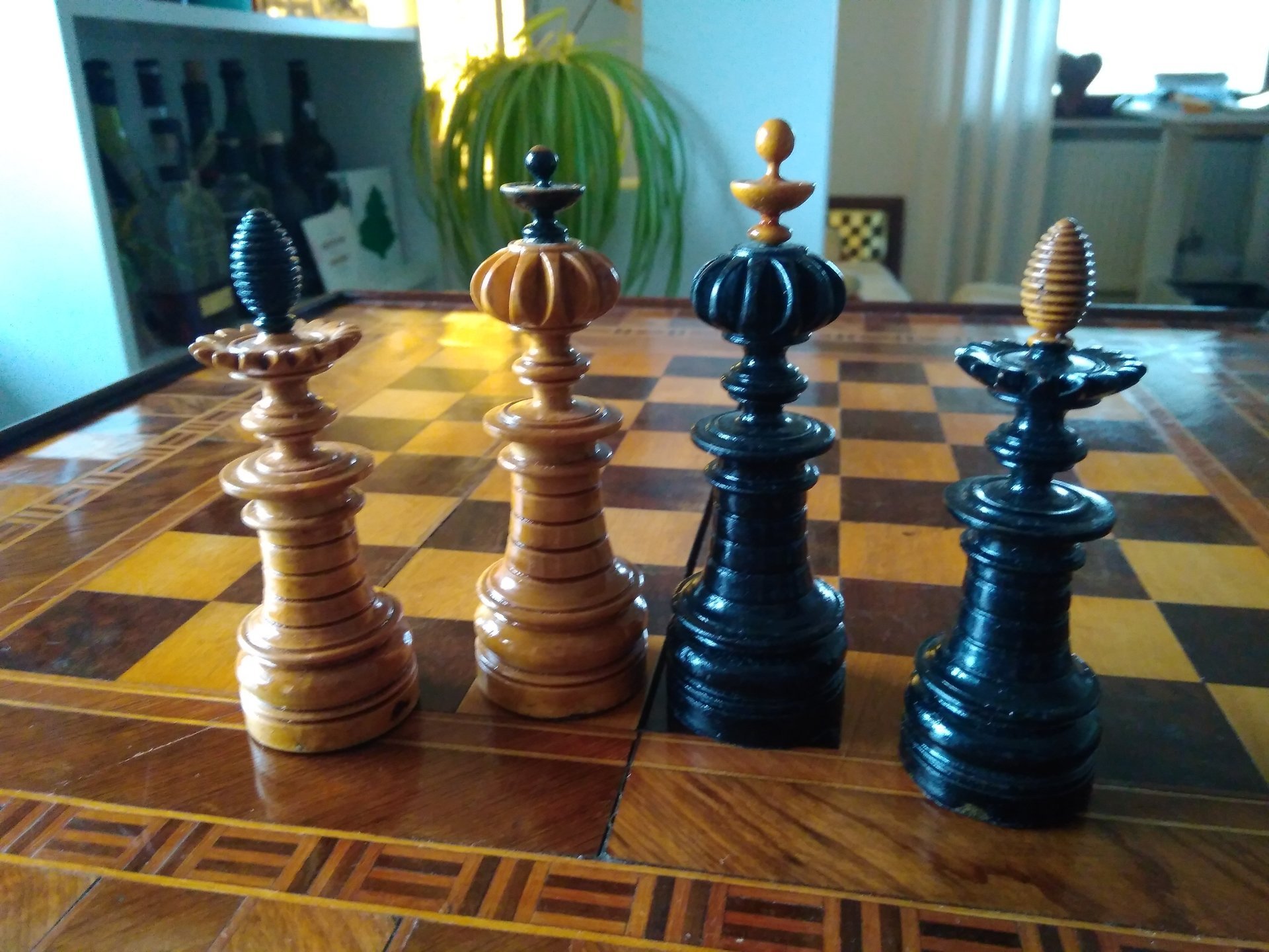 Russian Tsarist Chess Set, Club Size, ca. 1890-1900