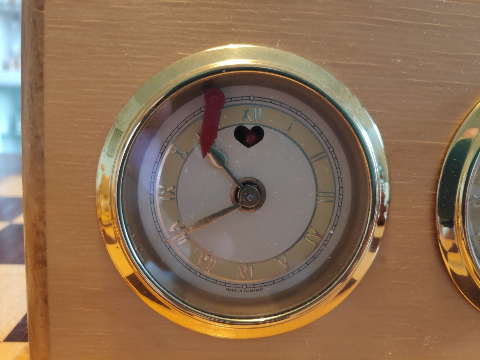 Jerger Chess Clock "Olympia Gold", Germany, ca. 1960