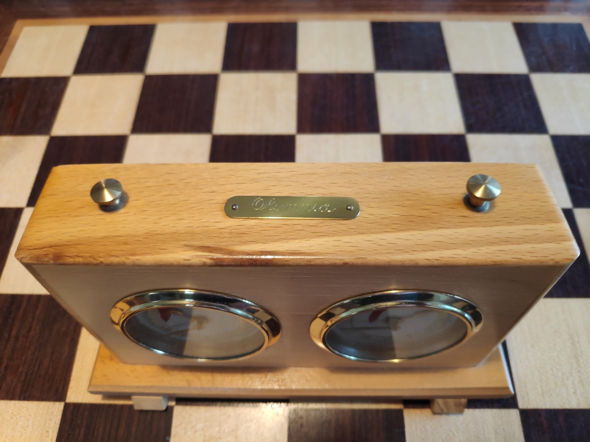 Jerger Chess Clock "Olympia Gold", Germany, ca. 1960