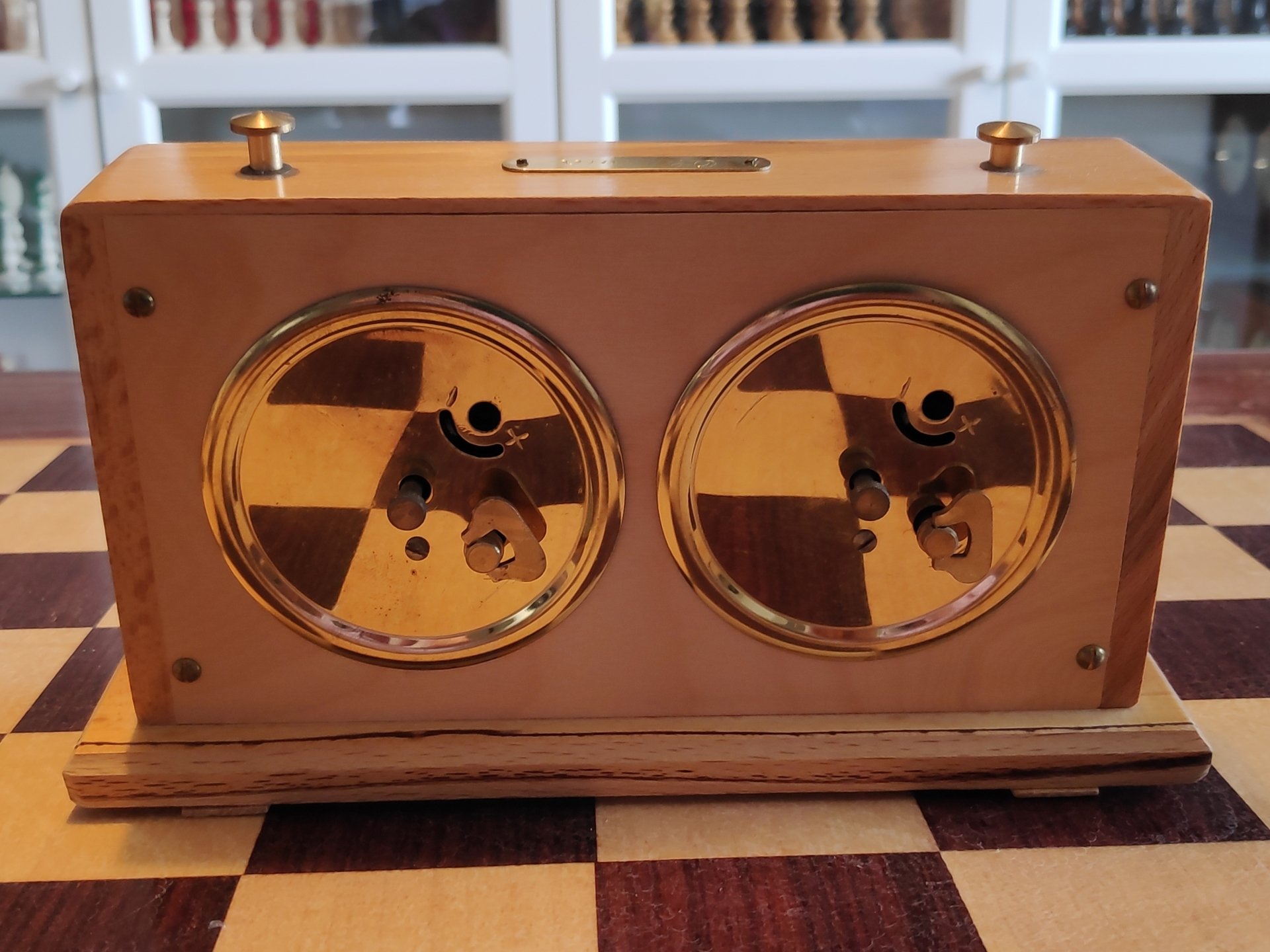 Jerger Chess Clock "Olympia Gold", Germany, ca. 1960