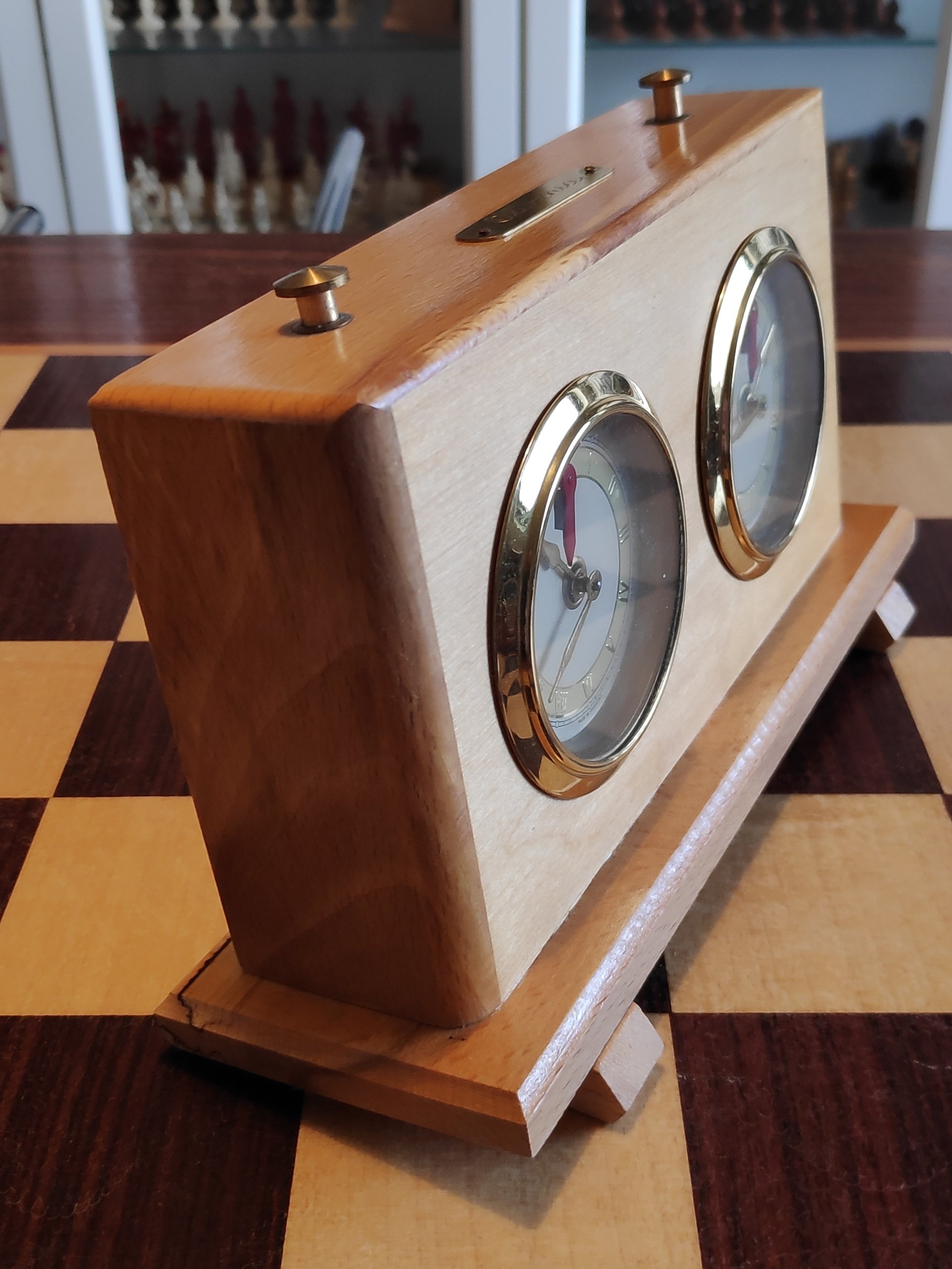 Jerger Chess Clock "Olympia Gold", Germany, ca. 1960