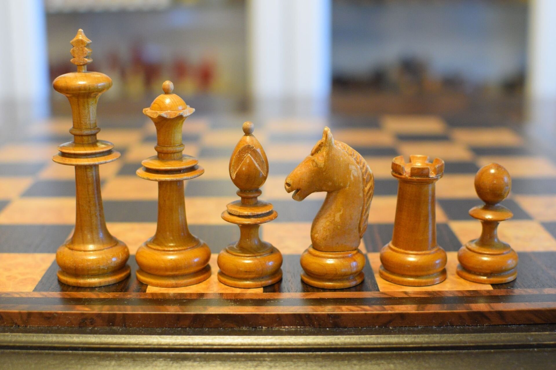 German "Onion Top" Chess Set, ca. 1900