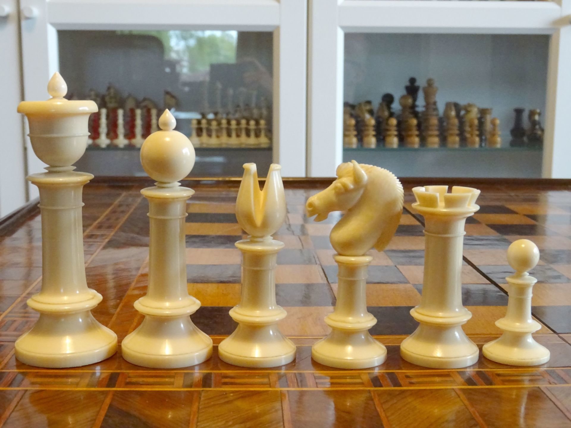 Jaques "Northern Upright" Ivory Chess Set, ca. 1850-1880