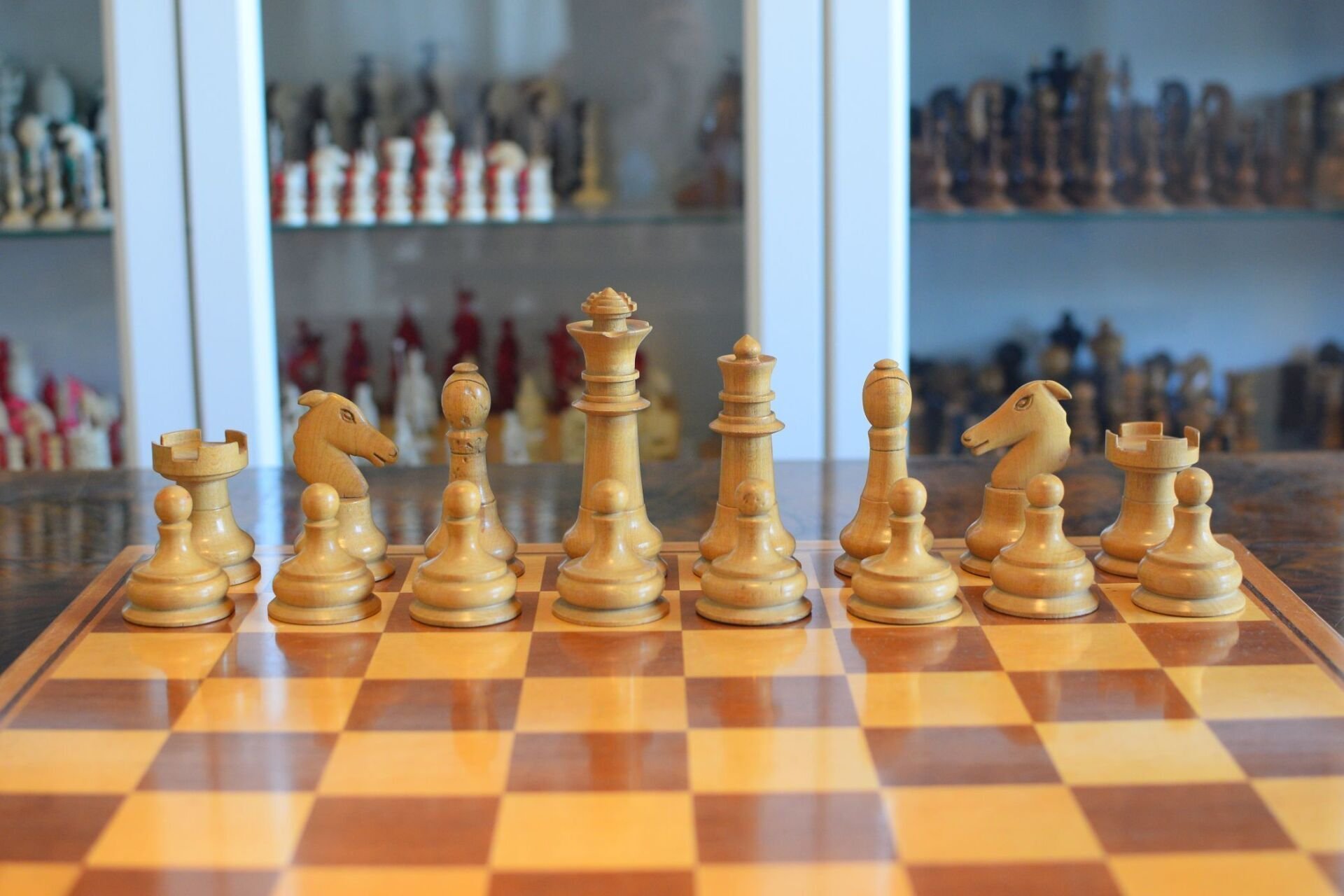 Unusual German Chess Set, ca. 1900-1930