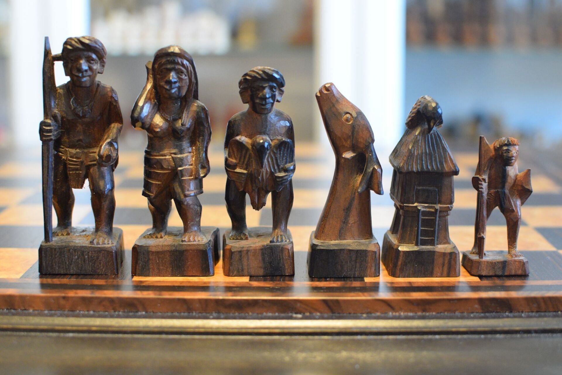 Philippine Bontoc & Ifugao Tribal Chess Set, 1970's