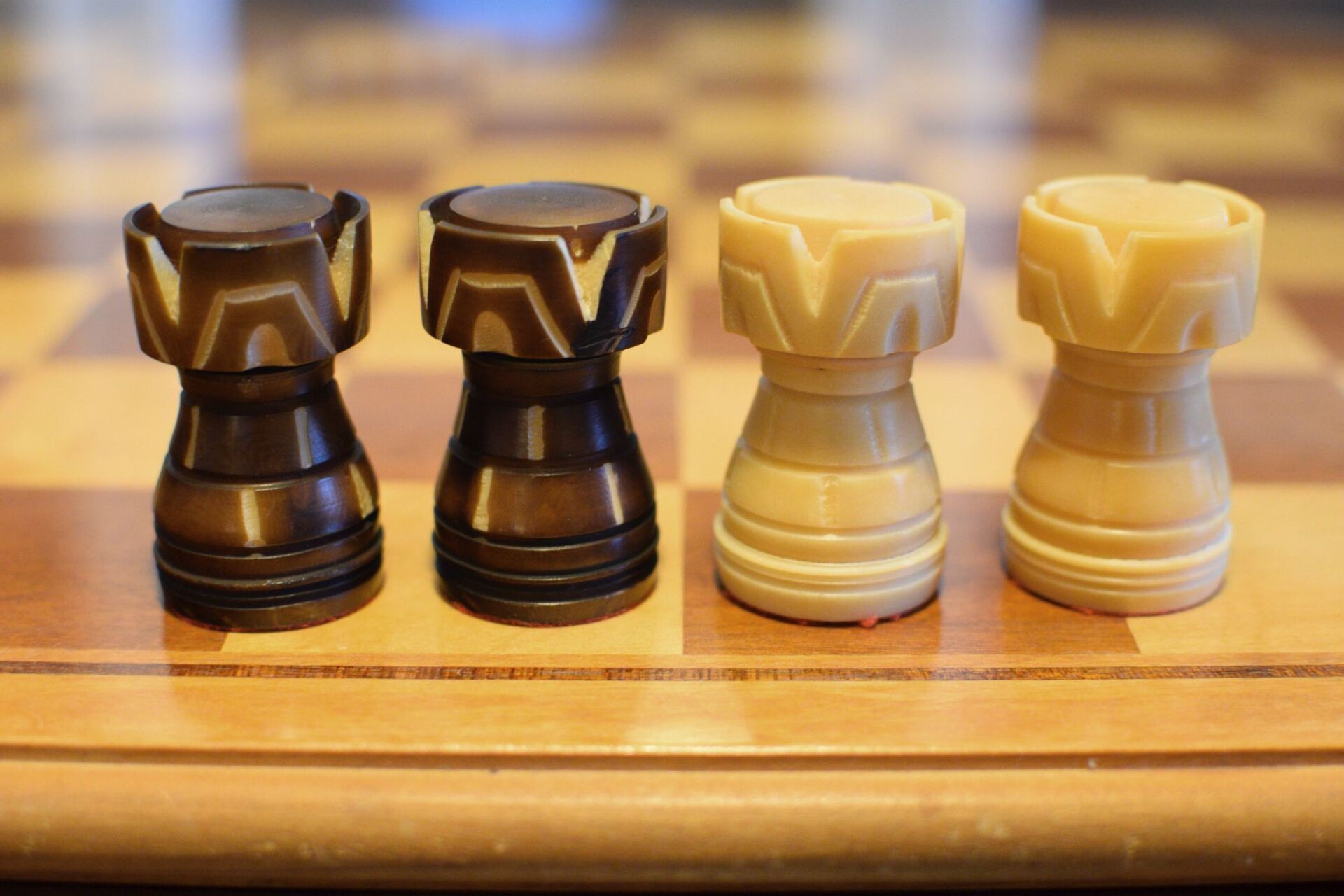 Ecuadorian Figural Tagua Nut Chess Set, 1970's