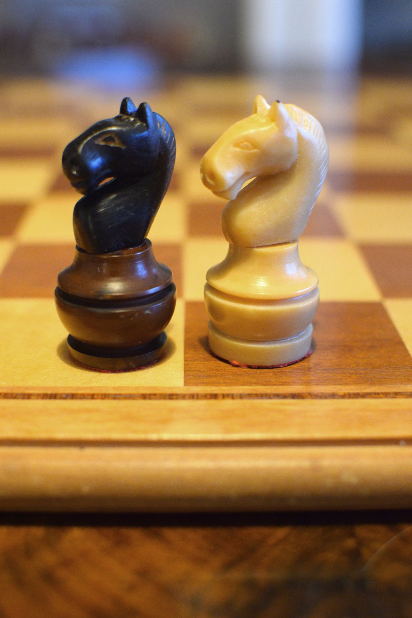 Ecuadorian Figural Tagua Nut Chess Set, 1970's