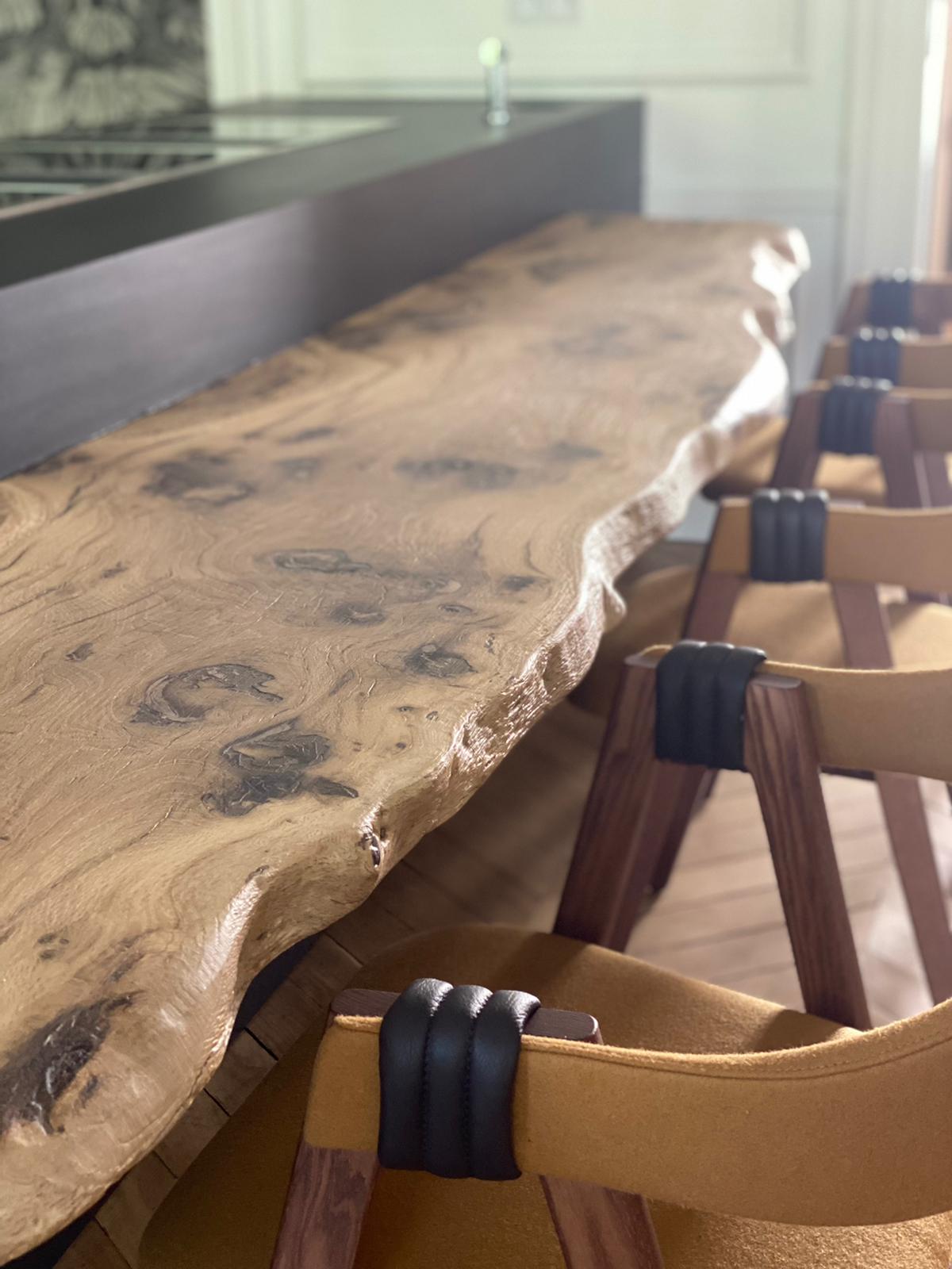 Dessus de bar en bois pour cuisine et restaurant