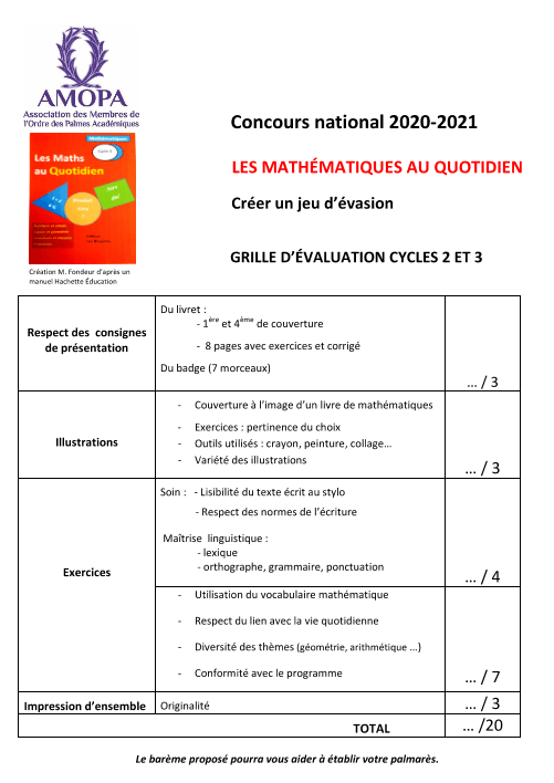 LES MATHS AU QUOTIDIEN