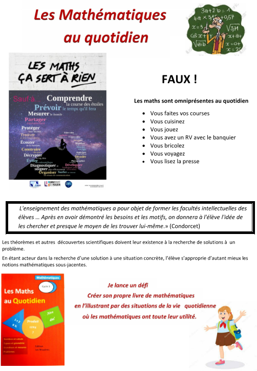 LES MATHS AU QUOTIDIEN