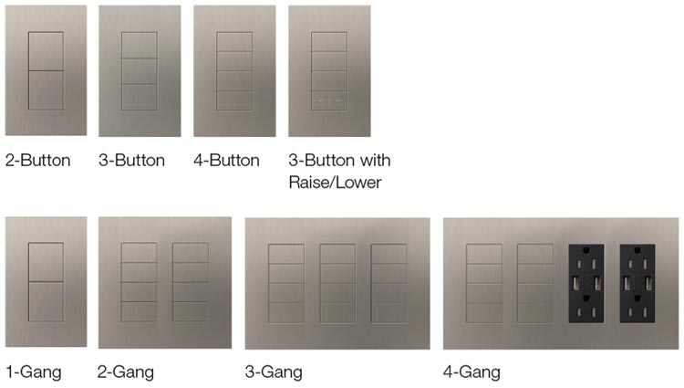 Lutron Palladiom Roller Shades Control Keypads | Fashion Interiors