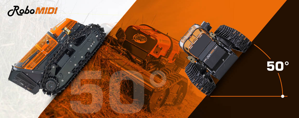 Energreen UK- RoboMIDI 60HP Remote Controlled machine for sale from Green Plant UK