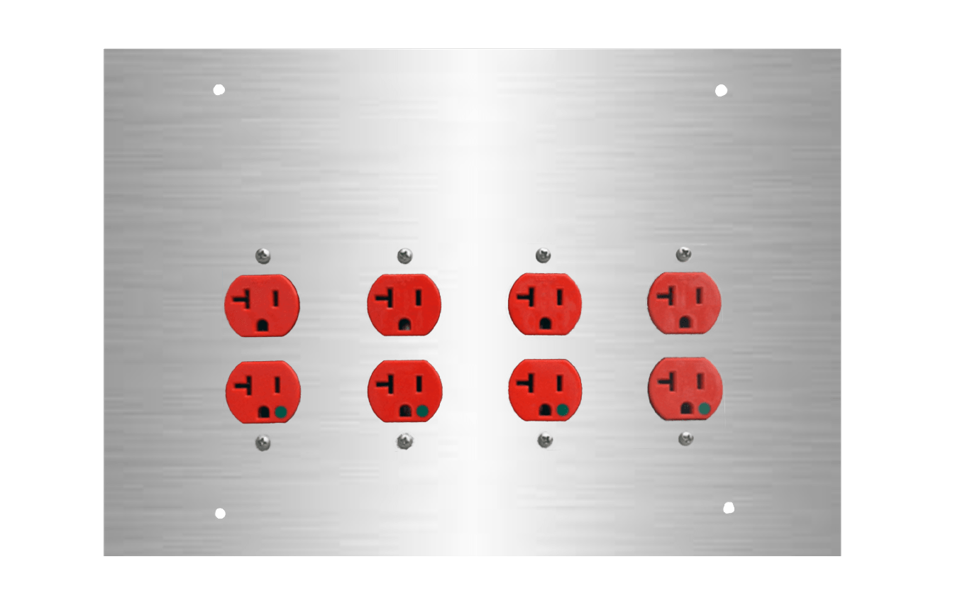 Hospital Grade Duplex Receptacle Panel - Isolated Power Specialist