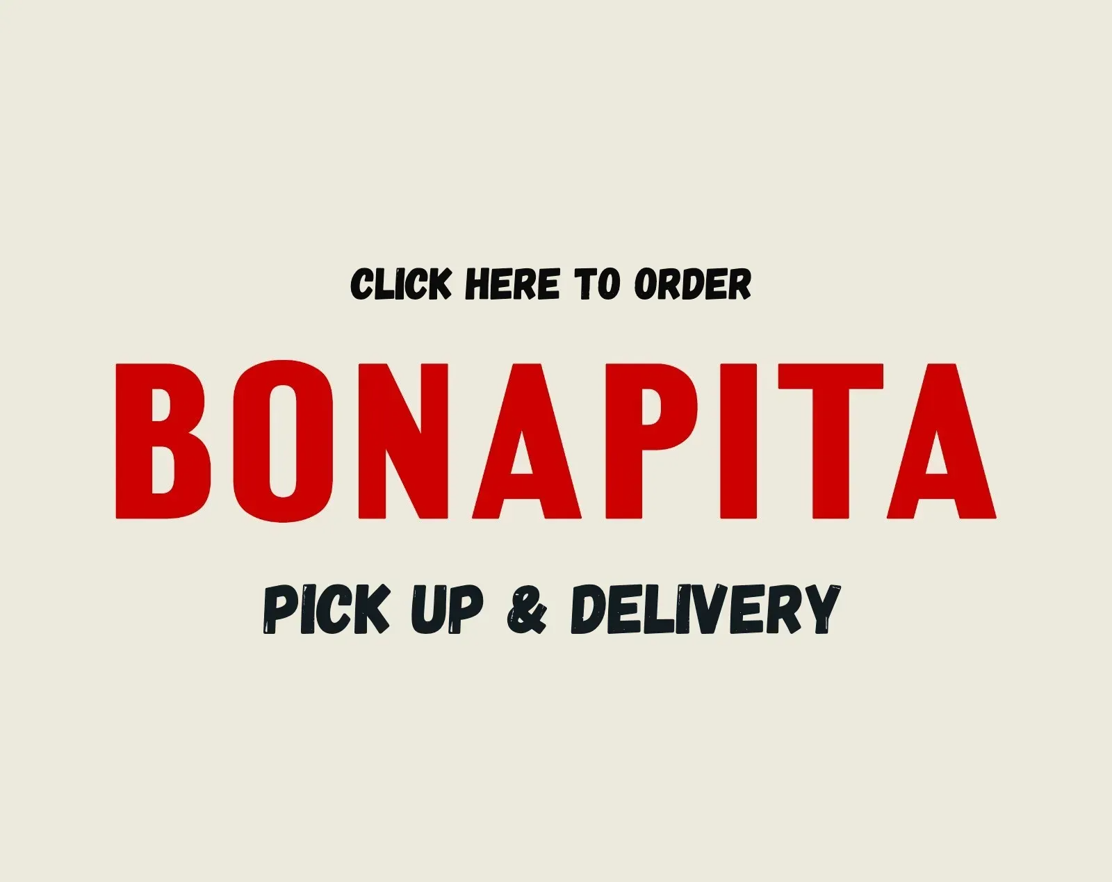 BONAPITA Cafe, Bakery & Grill