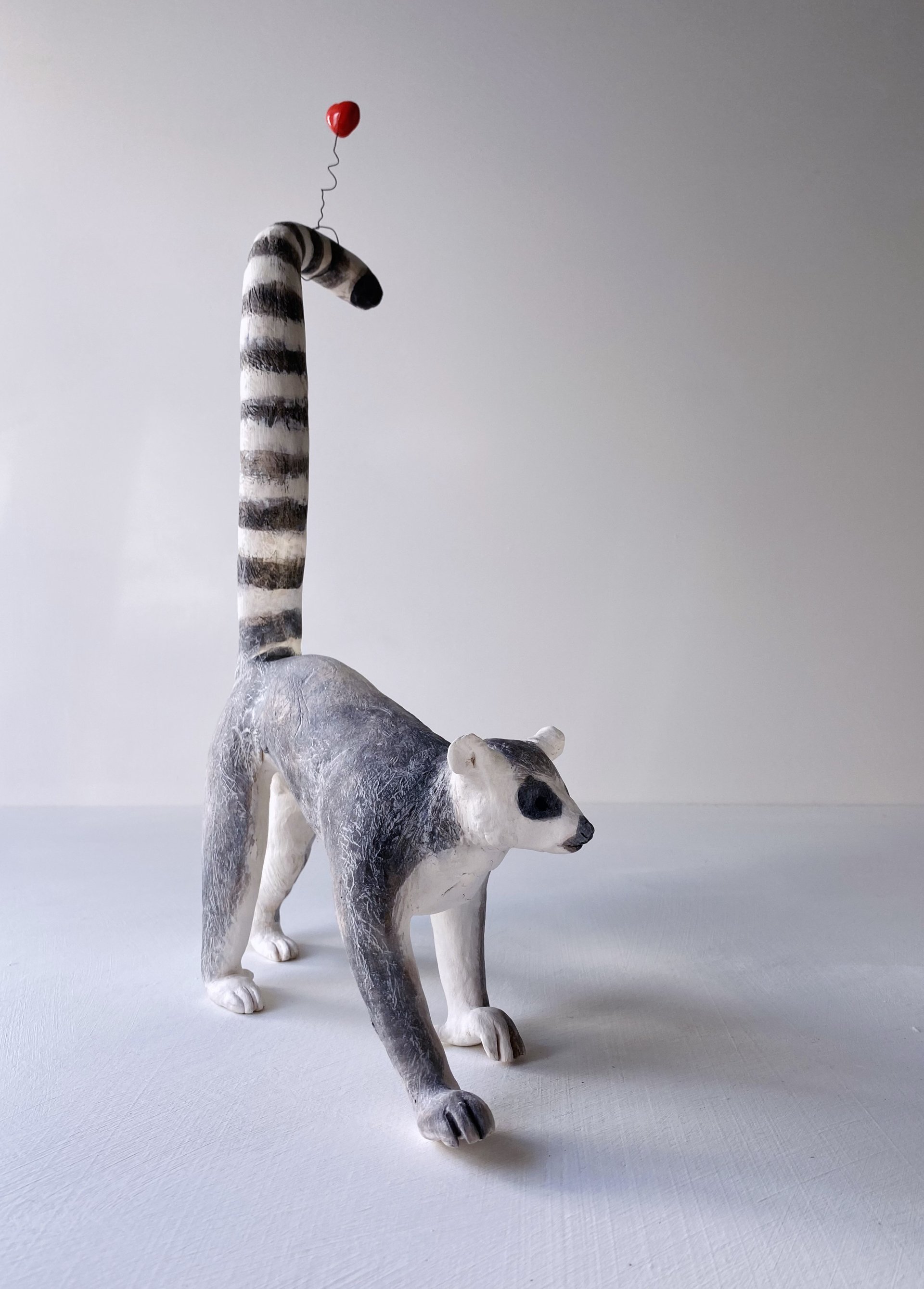 Zoe Whiteside artist making ceramic animal sculptures