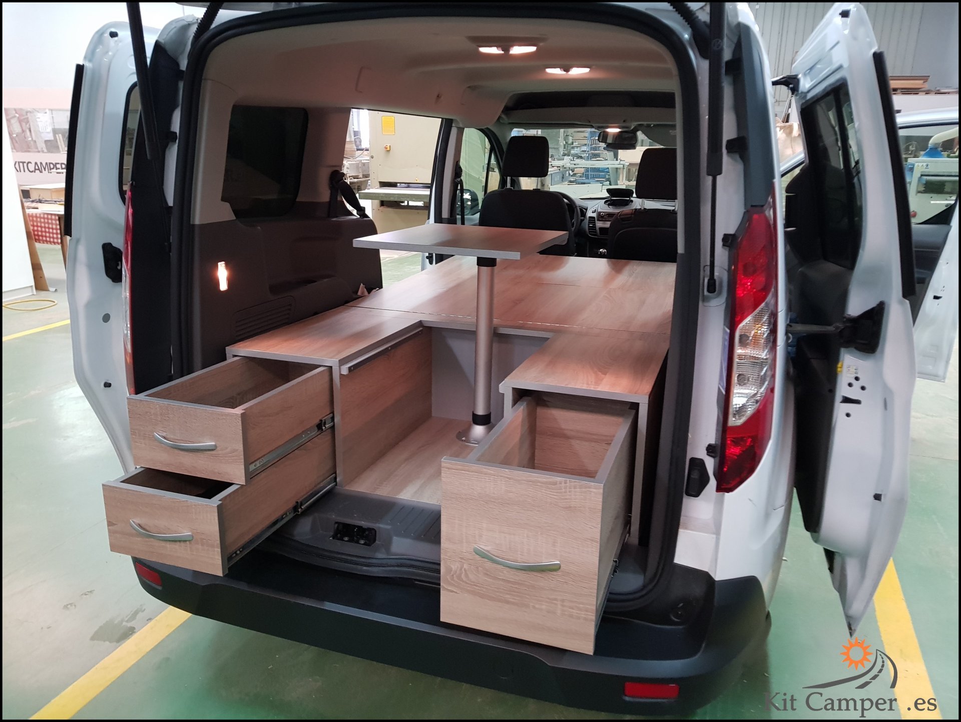 kit camper para transit connect, mueble para camperizar ford