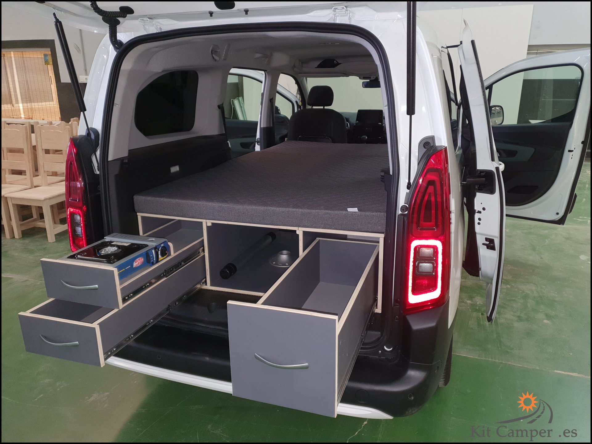 Kit mueble camper para peugeot rifter long