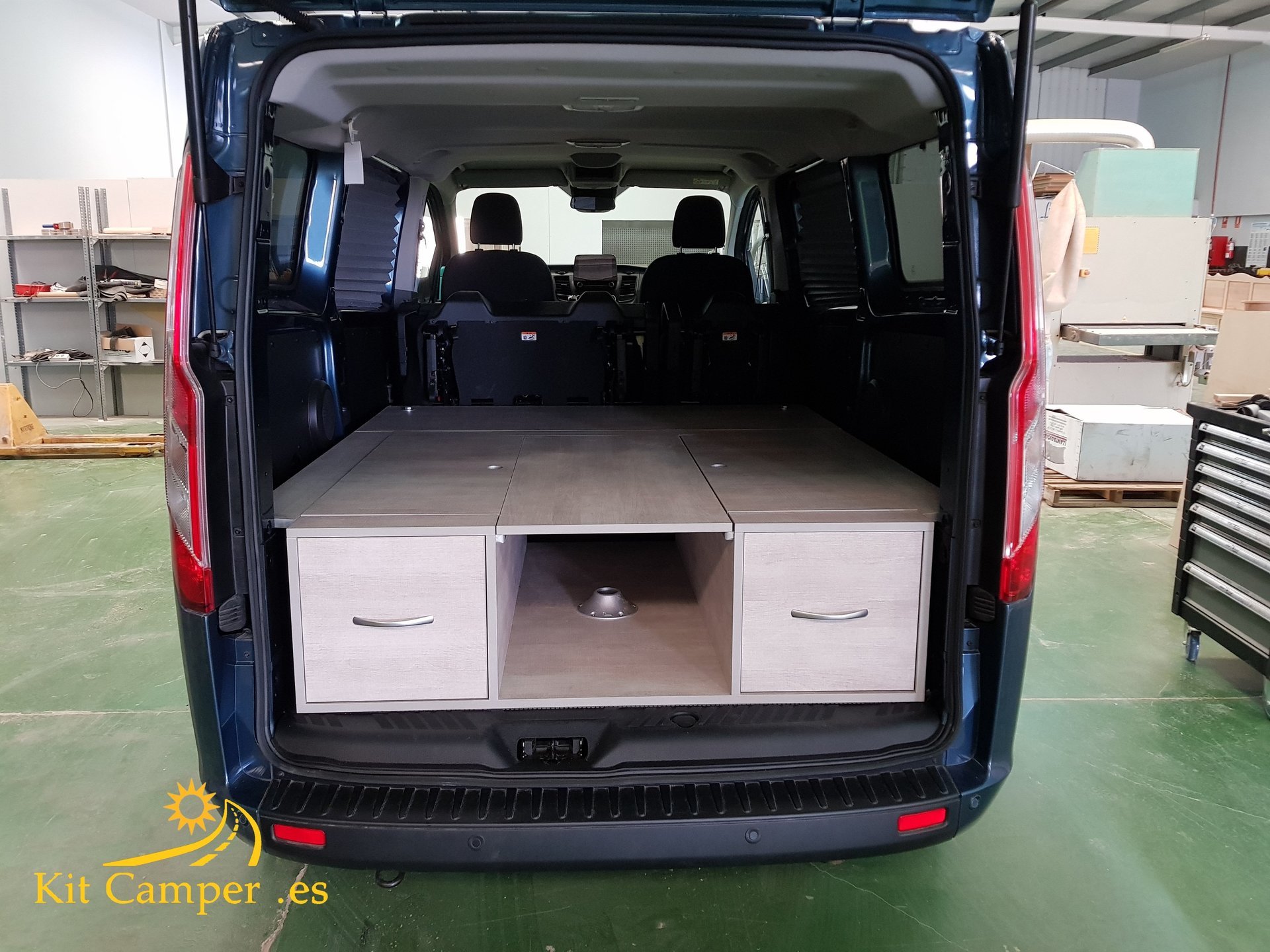 mueble camper para tourneo custom, kit camper para tourneo custom