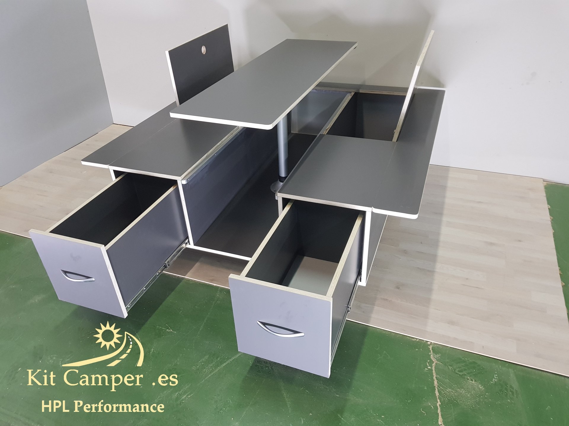 Mueble kit camper para camperizar transit custom, viano o vito